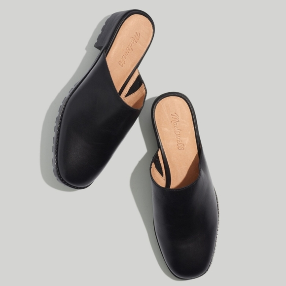 Madewell | Shoes | New Madewell The Mindy Lugsole Mule In Leather ...